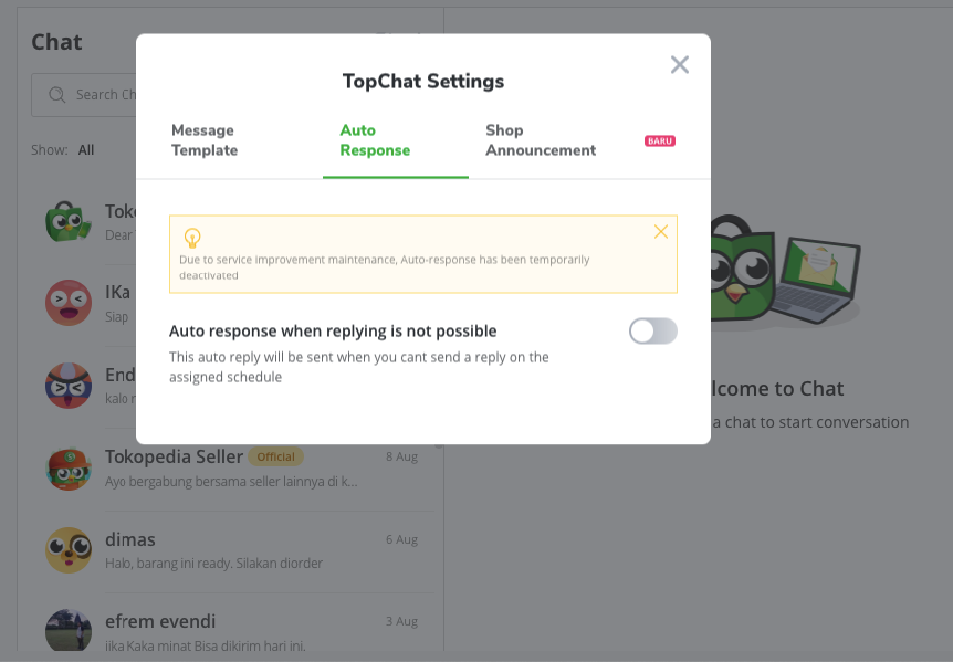 Cara Membuat Auto Response Chat Di Tokopedia | Blog Choirrulloh